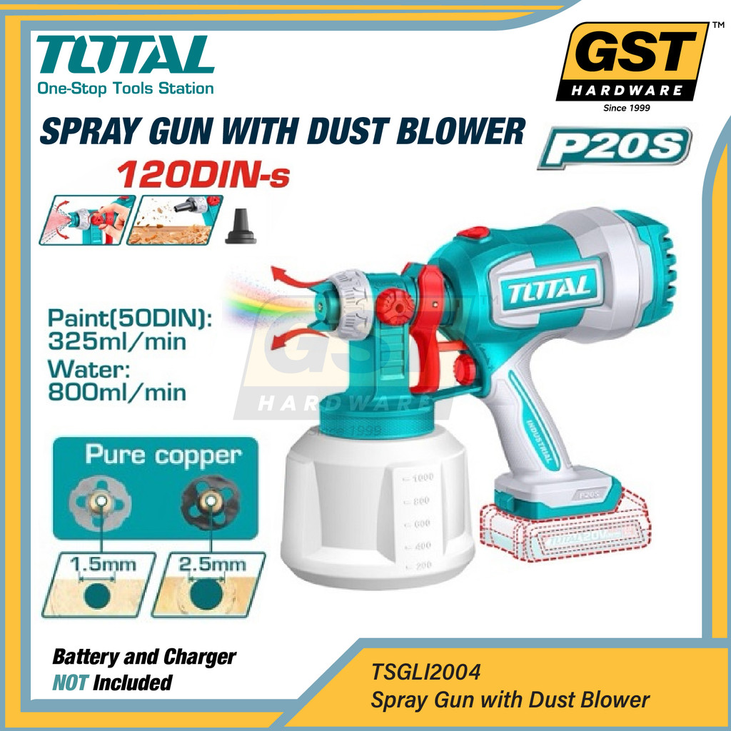 Total TSGLI2004 Li-ion Cordless Spray Gun (1000ml) | Pistol Sembur ...
