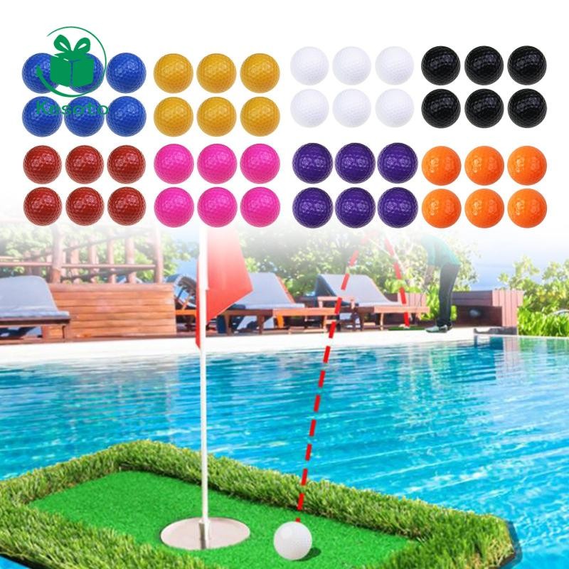 Kesoto 6x Floater Golf Balls Practice Balls Rubber Fun Practical ...