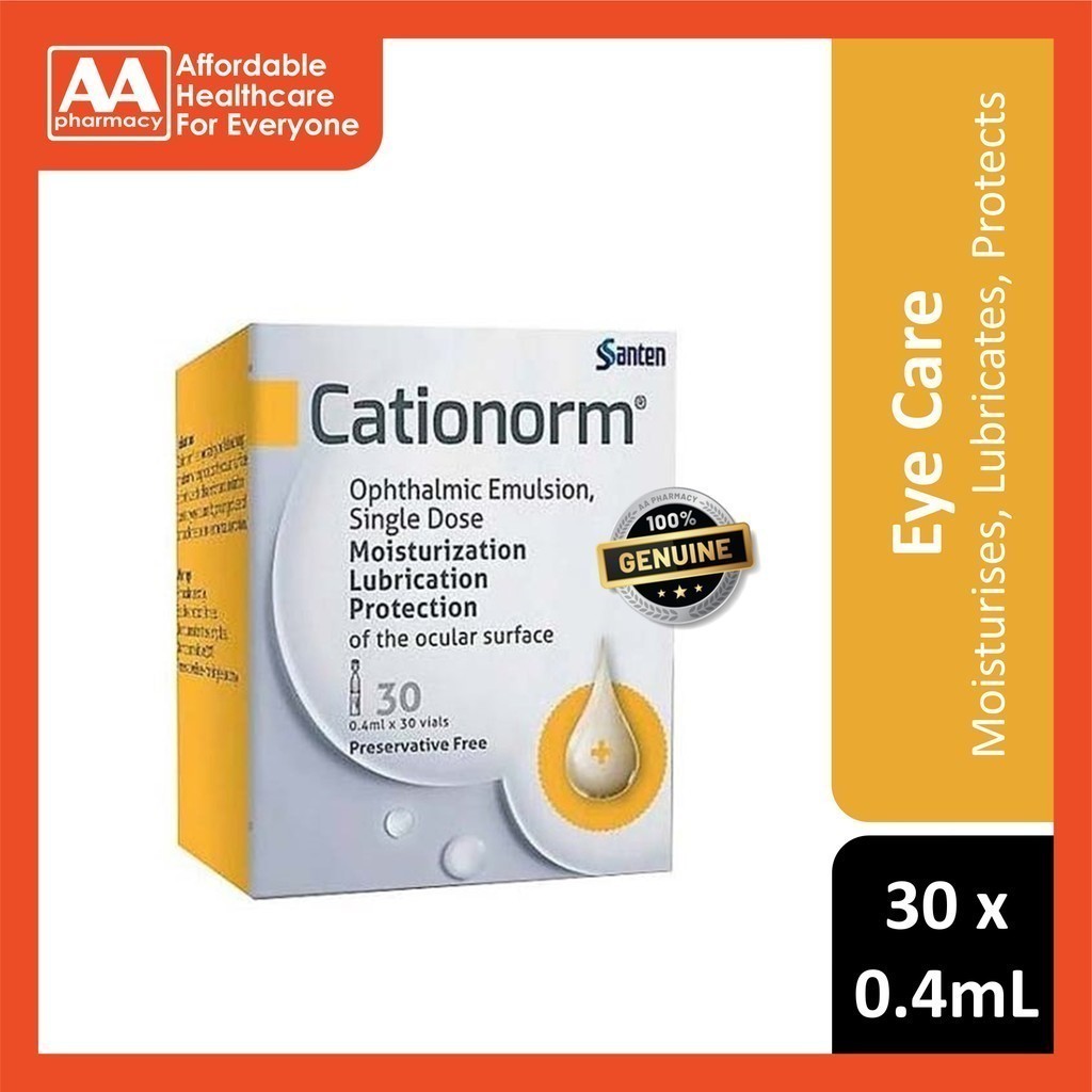 [CLEARANCE] [WITHOUT BOX] [EXP 01/2028] Cationorm Ophthalmic Emulsion 0 ...