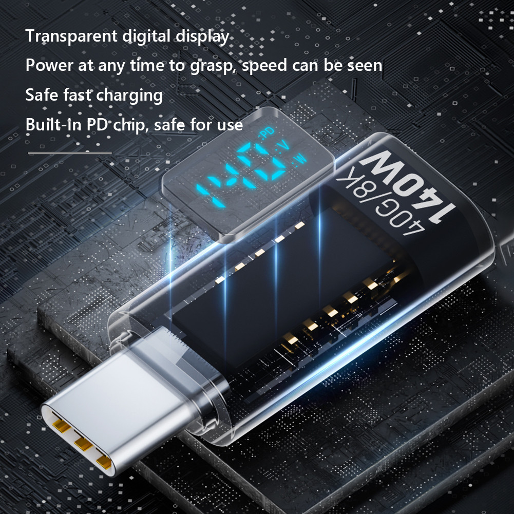 [KidsDreamMall.my] Type C To C Adapter PD140W USB4.0 40Gbps Type C ...