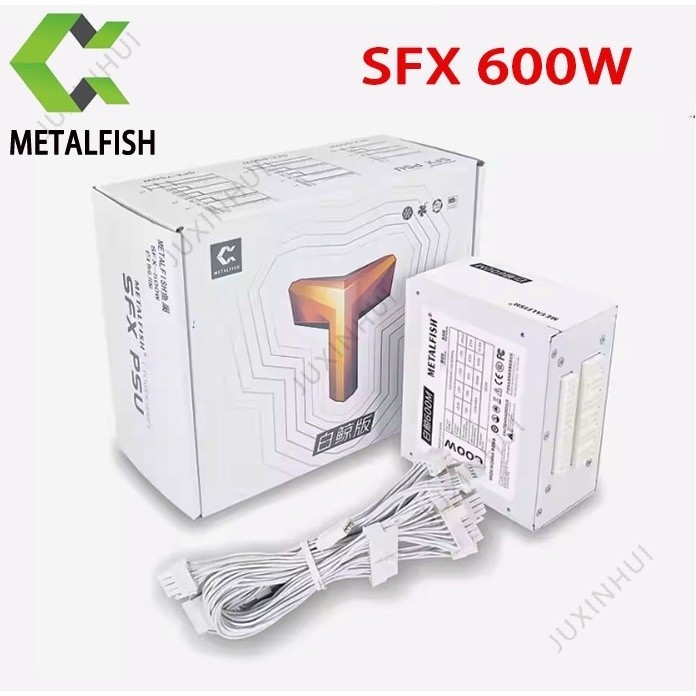 METALFISH SFX power supply rated 600W white full module mini host ITX ...