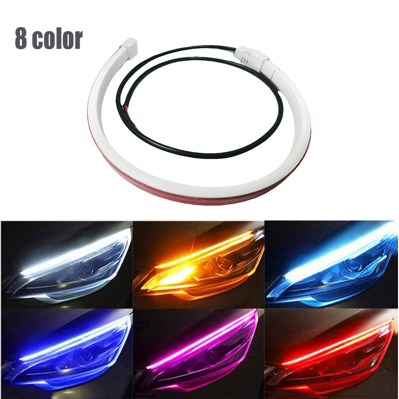 Waterproof Flexible Universal Car LED DRL Daytime Night Running Light ...