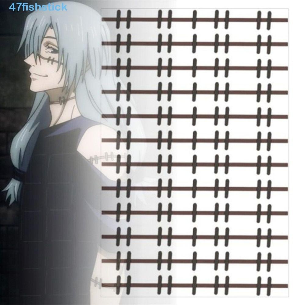 FISHSTICK Anime Tattoo Stickers Women Men Yuji Itadori Cosplay Prop ...