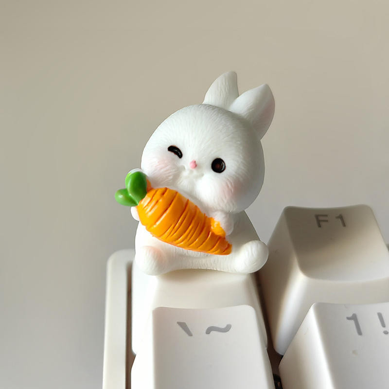 Cute Bunny Artisan Keycap Custom Keycap Resin Keycap for Mechanical ...
