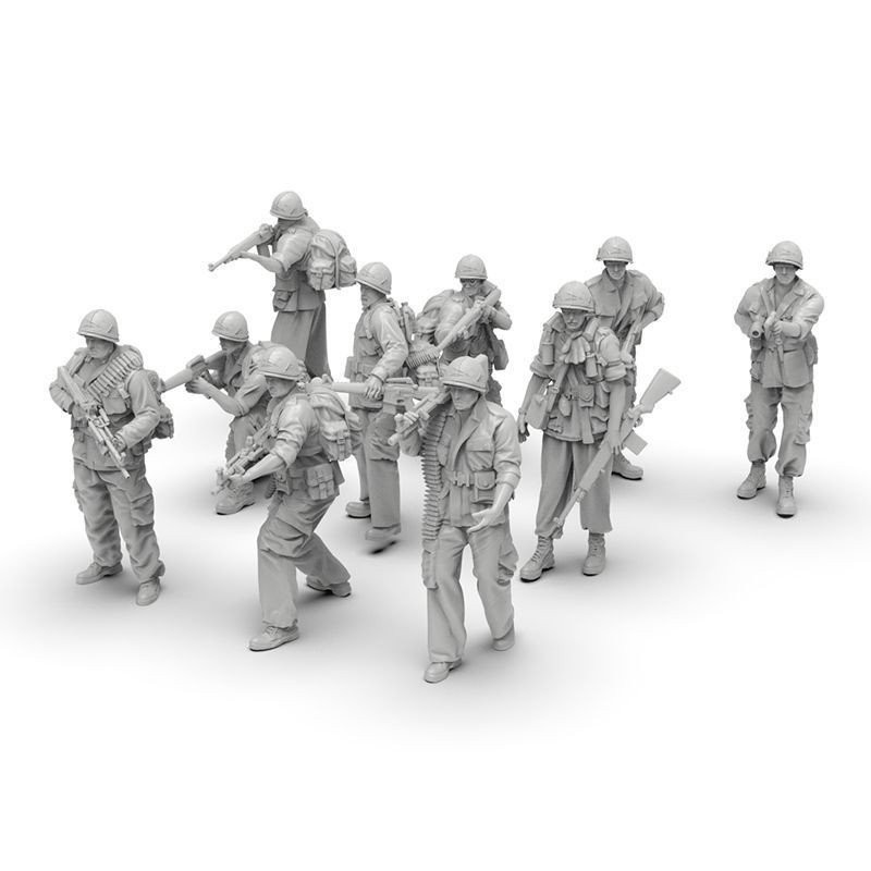 1/72 World War II US Army 1/64 US Army 1/35 Soldier Soldier White Model ...
