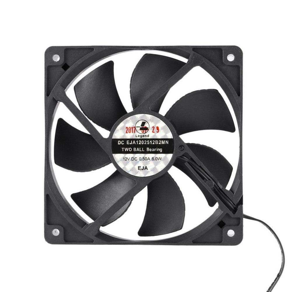 Rain 12cm 3000RPM Fan Cooling 12V Large Air Volume PC Case Radiator ...