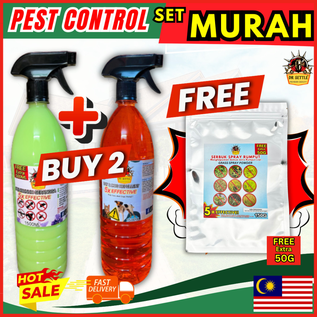 Dr Settle Pest Control Set Murah Spray Serangga dan Cicak Spray ...