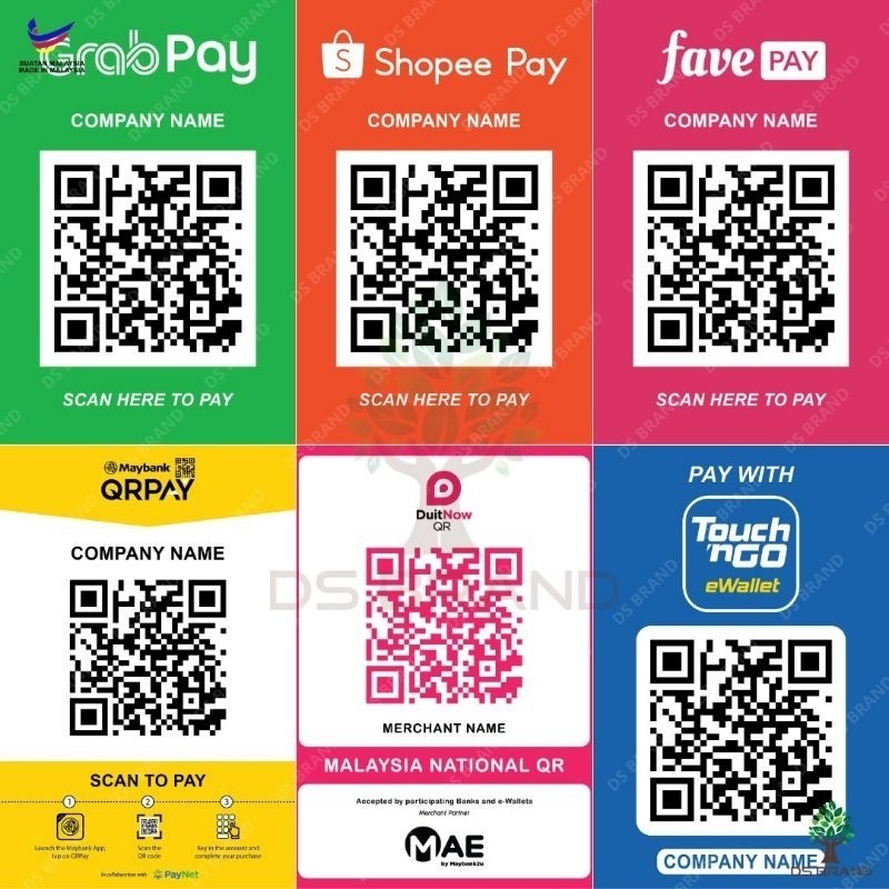 Premium Acrylic Board QR Code And Acrylic Stand | Shopee Malaysia