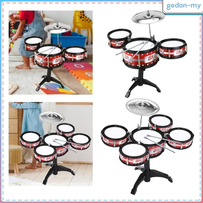 [GedonMY] Toddlers Jazz Drum Set, Beginners Kids Drum Set Percussion ...