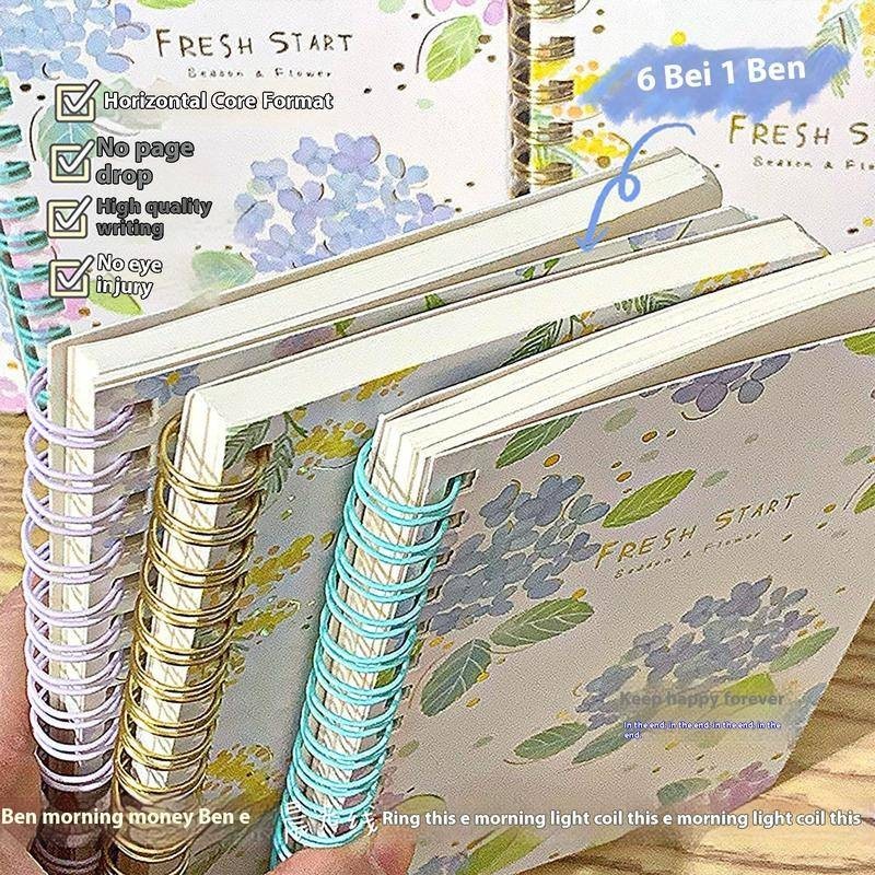 Chenguang Time Space Flower Series Flower Language A6 Coil Notebook ins ...