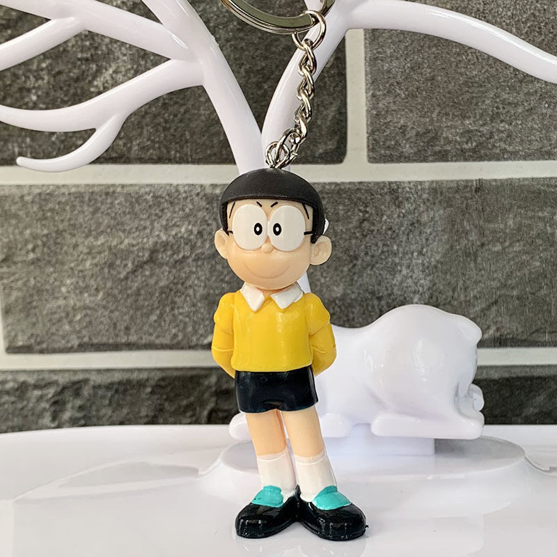 哆啦A梦钥匙扣大雄静香胖虎摆件动漫手办盲盒卡通公仔叮当猫礼品Doraemon keychain Doraemon Nobita Shizuka ...