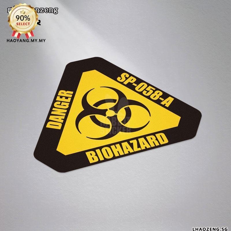 New Product Biohazard Hazard Safety Warning Sticker Motorcycle Body ...