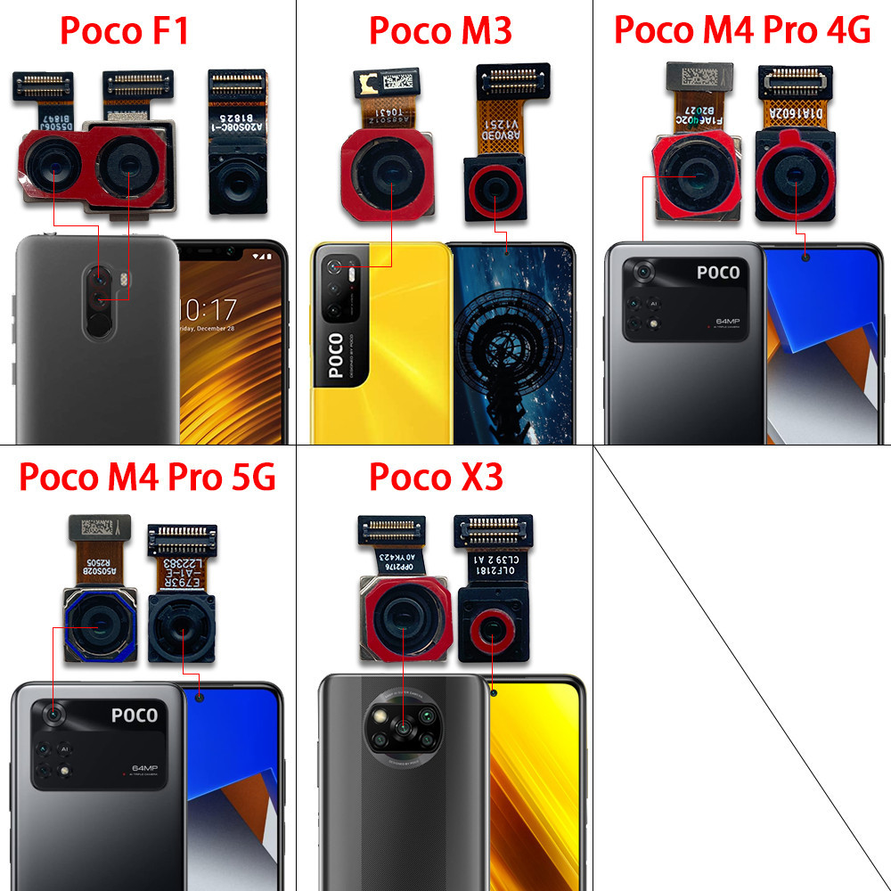 Front Back Rear Camera For Xiaomi Poco X3 F1 M3 M4 Pro 5G F5 Main ...