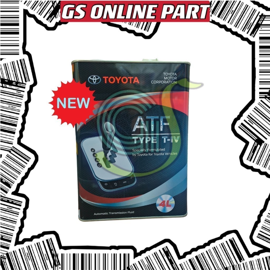 100% ORIGINAL TYPE T-IV TOYOTA ATF AUTO GEAR OIL (4L) ALTIS ZZE122 VIOS ...