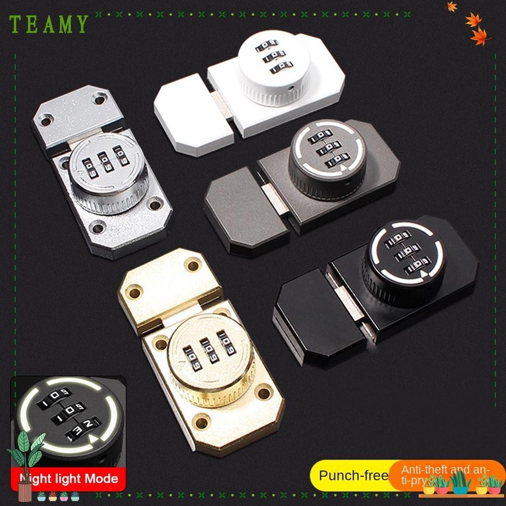TEAMY Cabinet Password Locks, 3 Digit Coded Zinc Alloy Combination ...