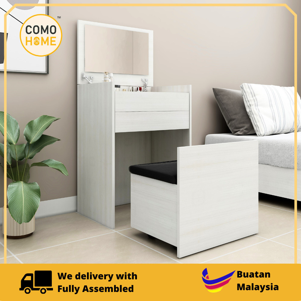 Dressing Table (D603) with Mirror and Stool for Makeup Bedroom ...