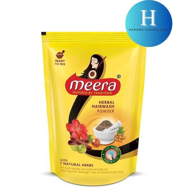 Meera Herbal Hair Wash Powder 40g | Shopee Malaysia