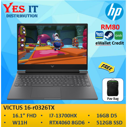 HP Victus 16 Gaming Laptop 16-R0326TX (I7-13700HX/16GB DDR5/512GB ...