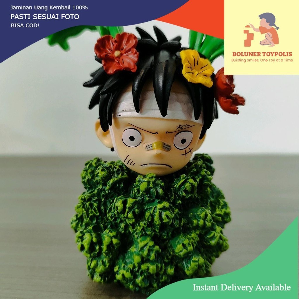Luffy Kid Chibi Grass Qversion Figure One Piece Toy Display | Shopee ...