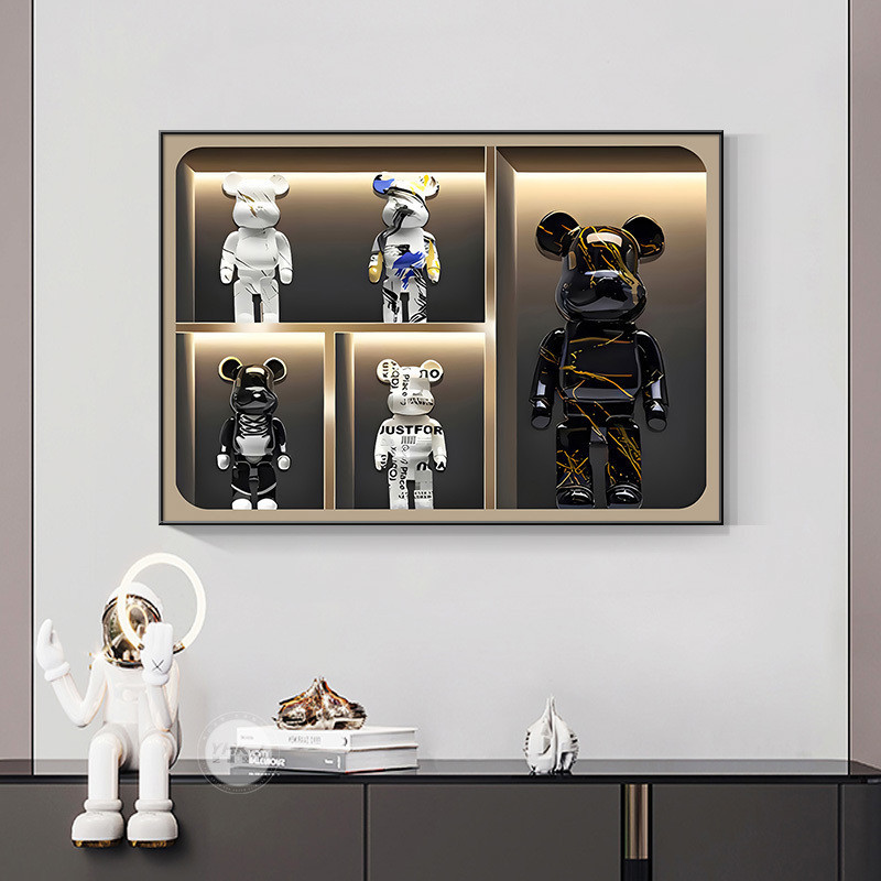 ((Ready Stock) Violent Bear Electric Meter Box Decorative Painting High ...