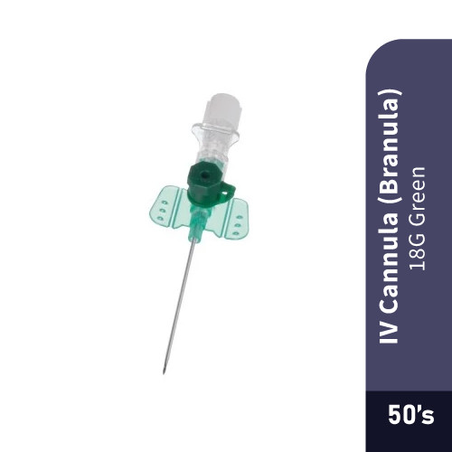 IV CANNULA 18G Green (50s) [IV Drip Needle/Jarum Drip/Anaesthetic ...