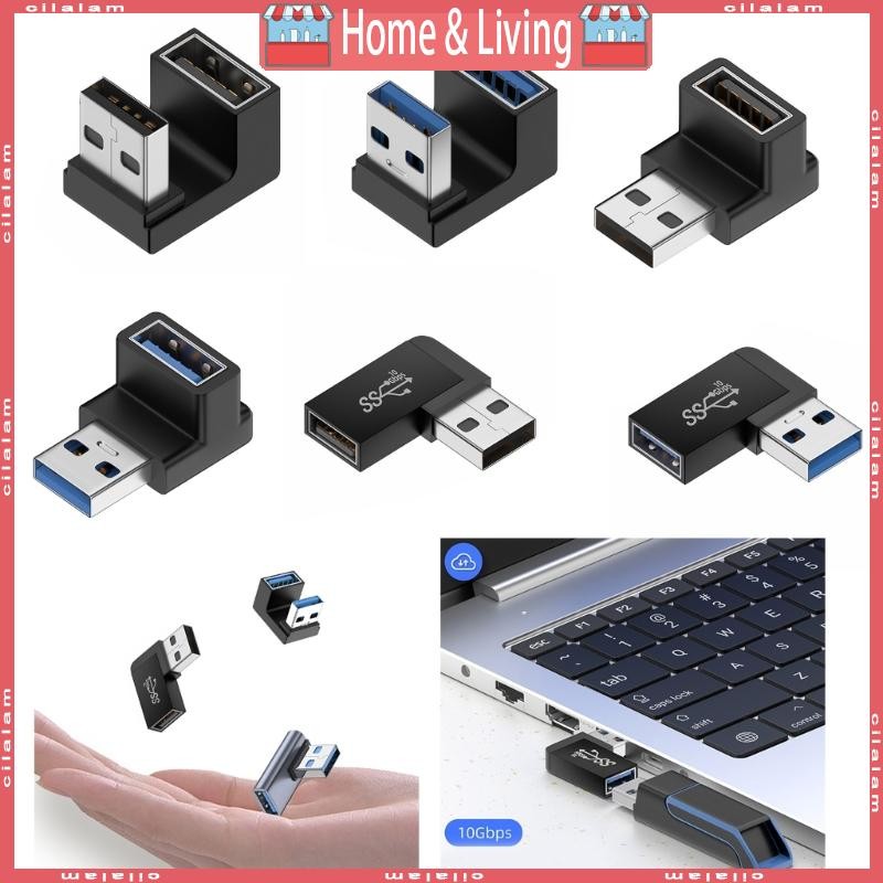 ci USB Male to Female Left Angle 90 Degree Turn Adapter USB3 0 Male to ...