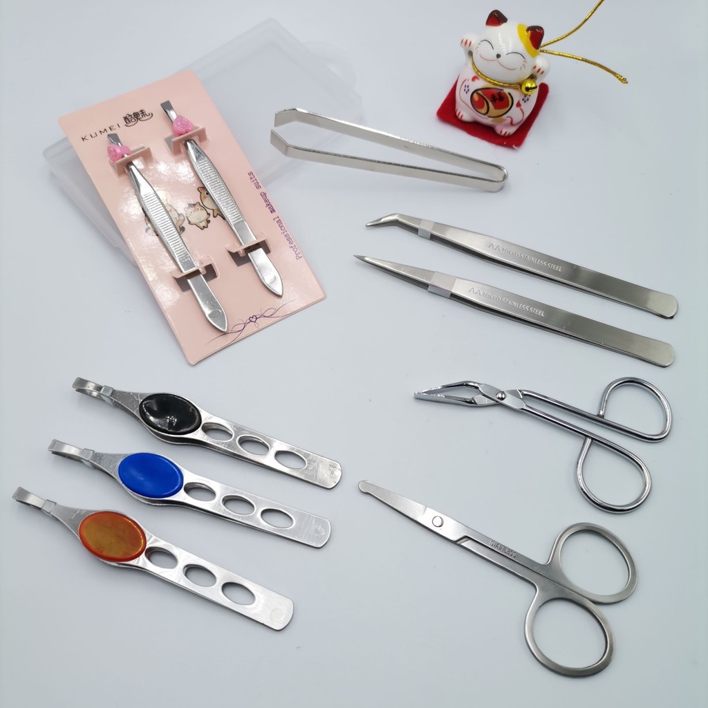 lnlstarmart Steel Tweezer Sepit Janggut Penyepit Bulu Uban Cabut ...