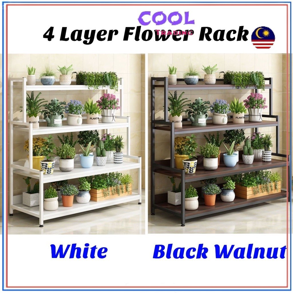 P 4 Layer Kitchen Rack 103 / 123cm Big Size Shelf Storage Display ...
