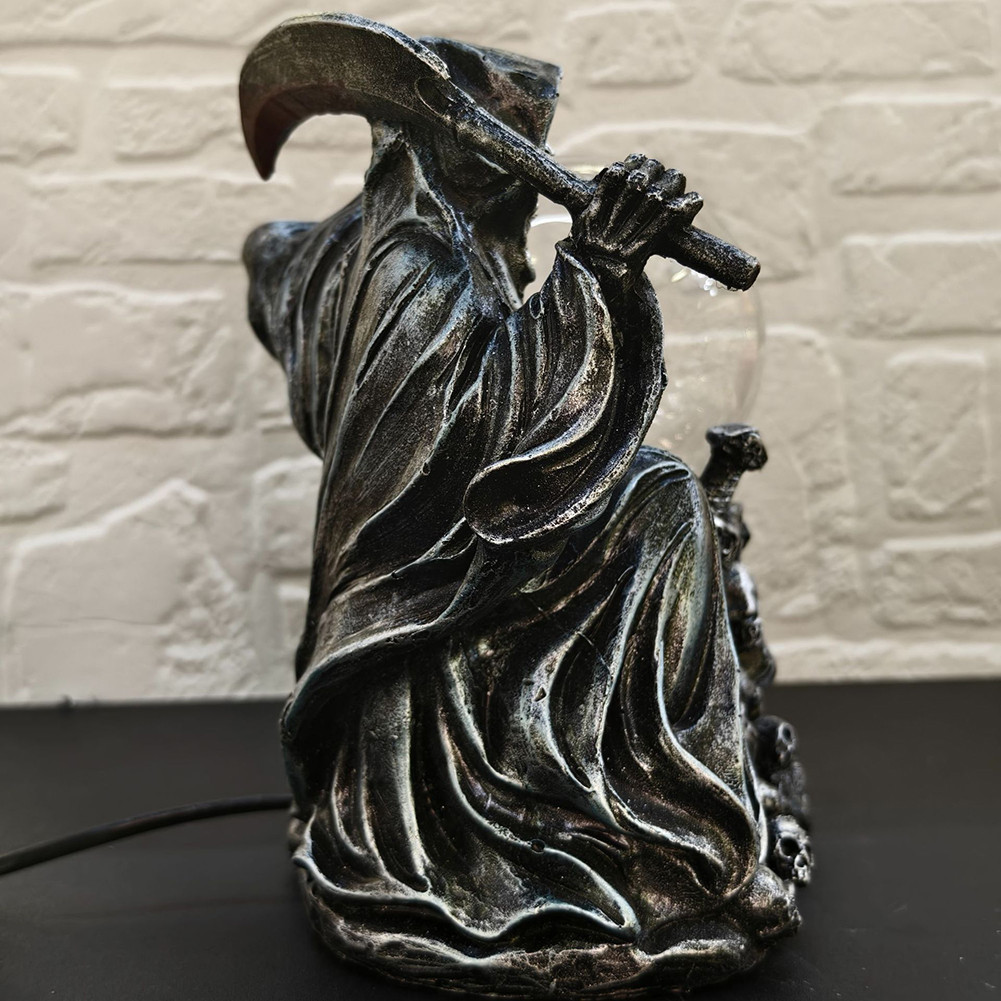 [Laicee.my] Halloween Dead Grim Reaper Statue with Plasma Ball Lamp ...