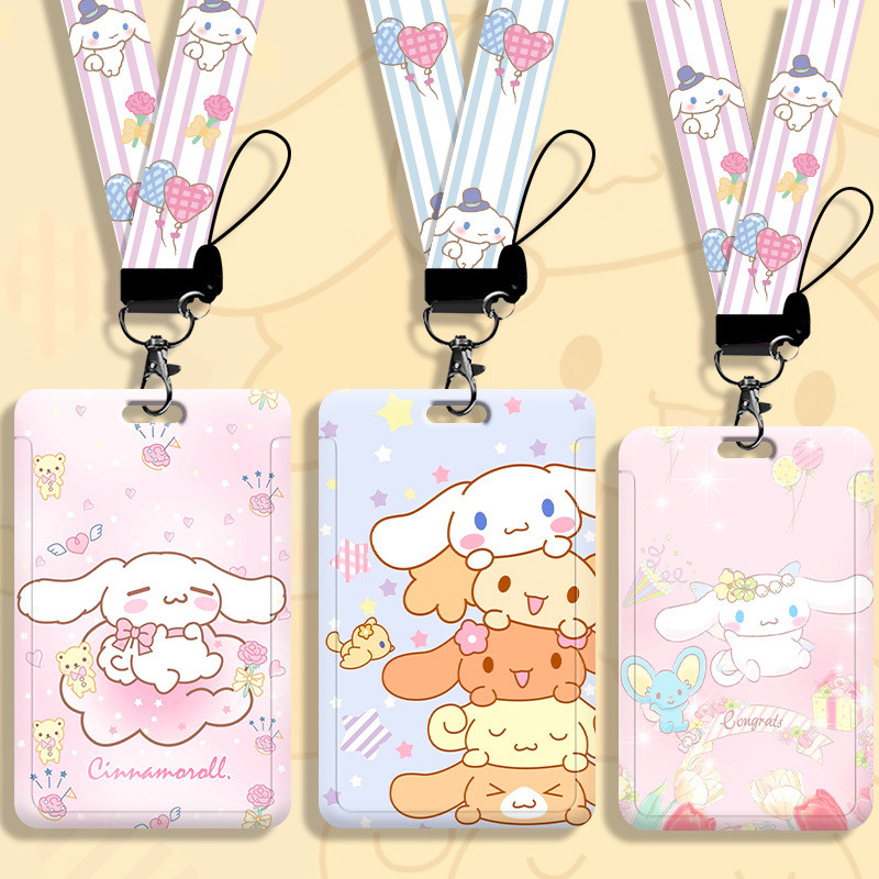 2024 New Style Anime Cinnamon Dog Card Holder Cute Korean Version ABS ...
