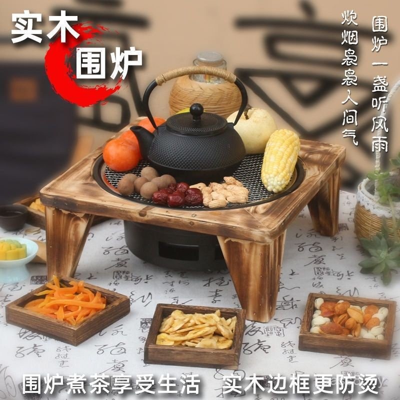Membuat teh di sekitar dapur, dapur arang ringan, dapur barbeku ...