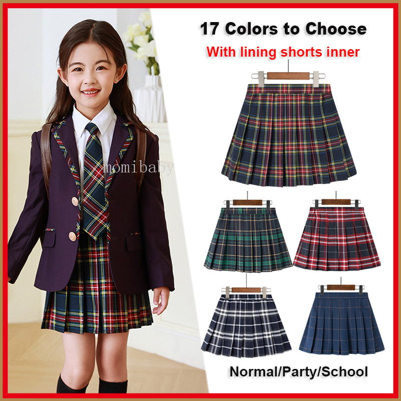 Korean JK Tennis Skirt for Kids Girl 9 10 11 12 13 14 Years Old College ...