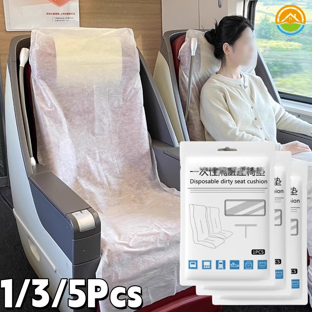 1/3/5Pcs Disposable Non-Woven Airplane Seat Covers- High Speed Rail ...
