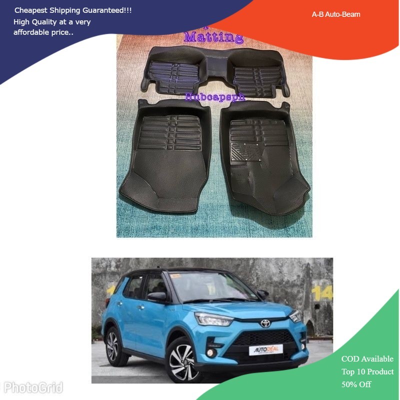 AB Perfect FIT Raize Matt 10MM VS 1MM Thick Toyota RAIZE matting Deep ...