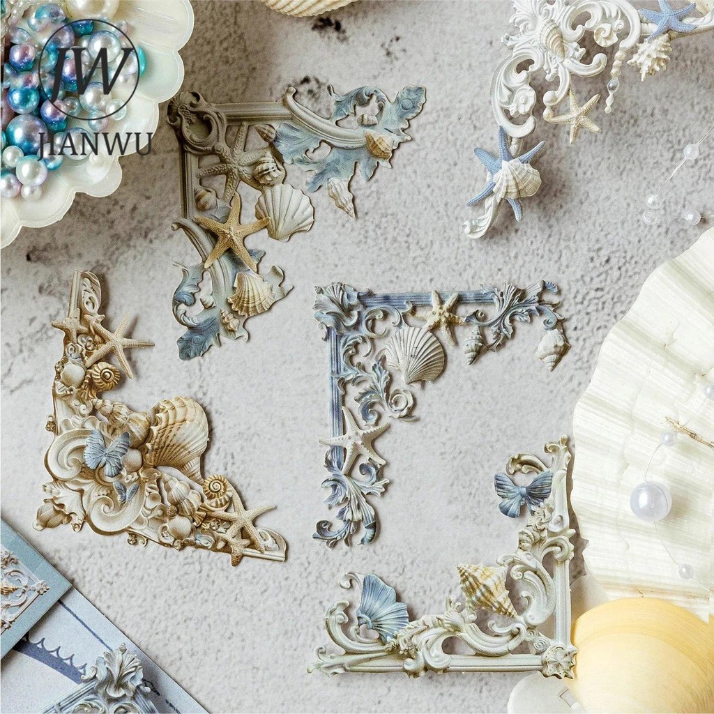 JIANWU Classical Years Series Vintage Embossed Border Hollow Material ...