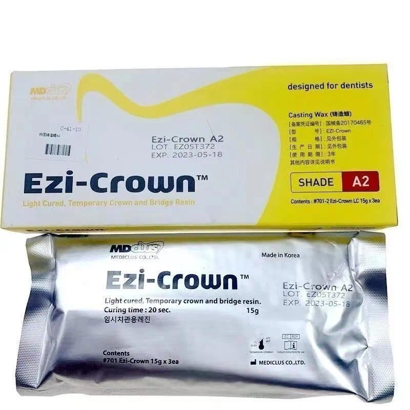 YOUYAO 15g*3/Box Ezi-Crown Casting Wax Light-Cured Temporary Crown And ...
