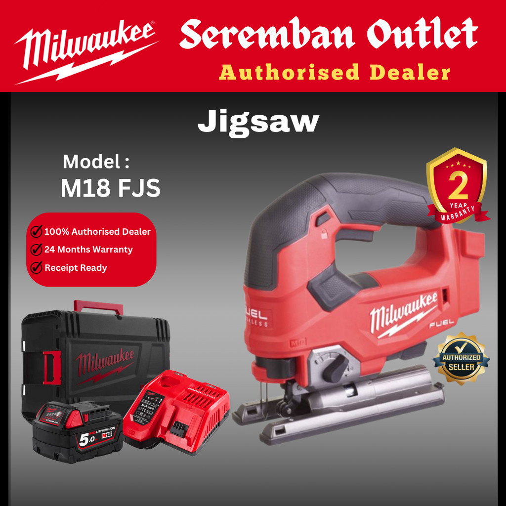 Milwaukee M18 Jigsaw / M18 FJS / Milwaukee Jigsaw / Pemotong Papan Kayu ...