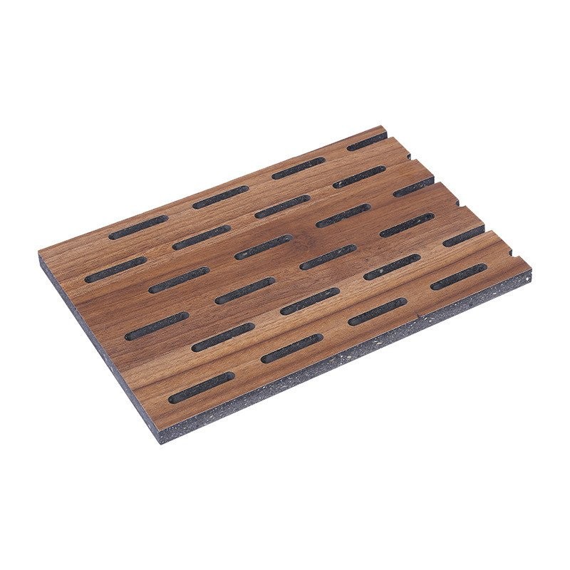 Papan penyerap bunyi kayu, palung aluminium seramik, perforasi kayu ...