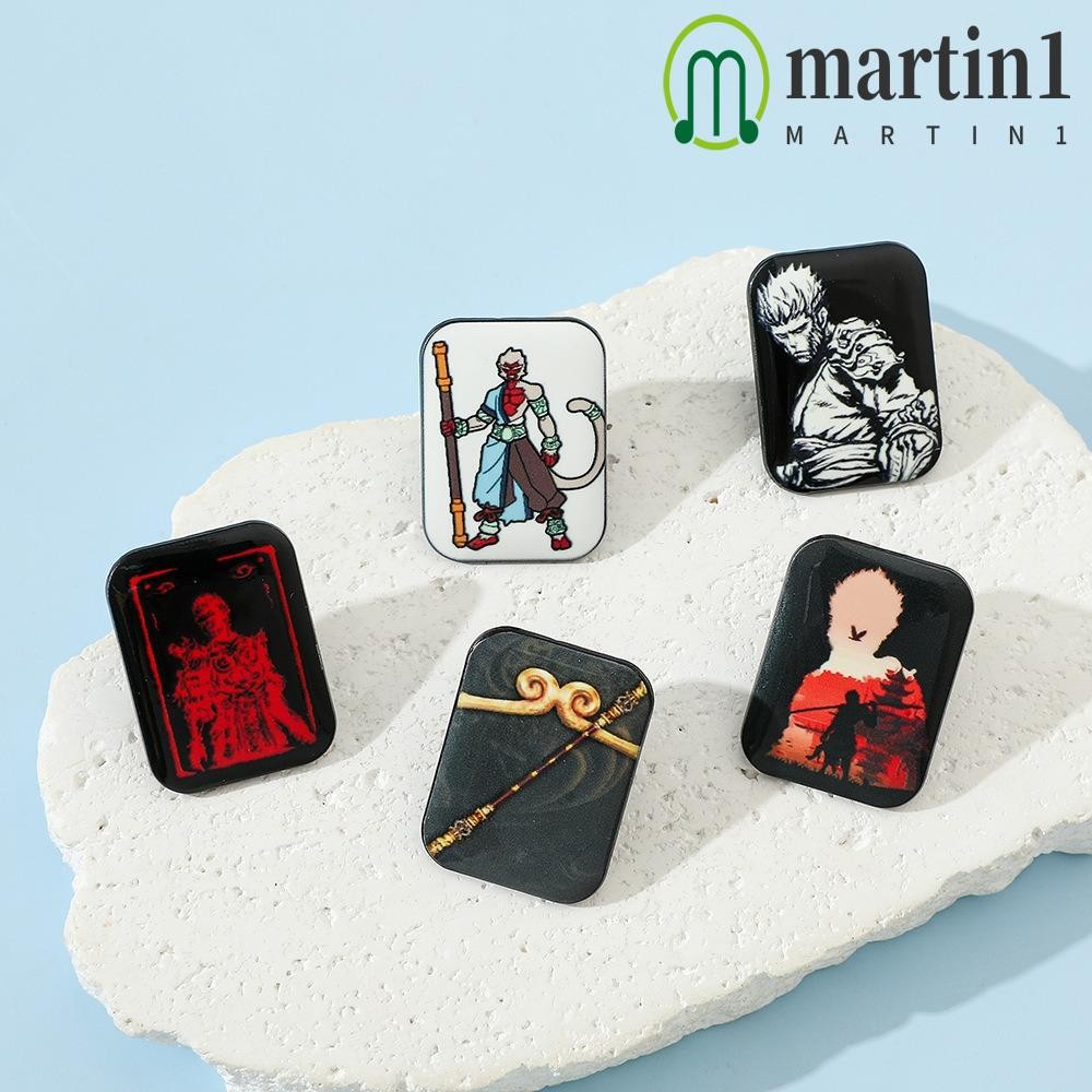 MARTIN1 Black Myth Wukong Pins, Cartoon Anime Black Myth Goku Badge ...