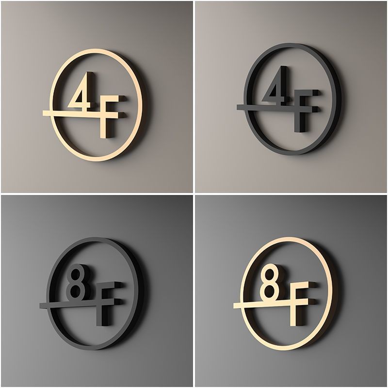 Creative Floor Signboard Hotel Apartment Elevator Floor Number Sticker ...