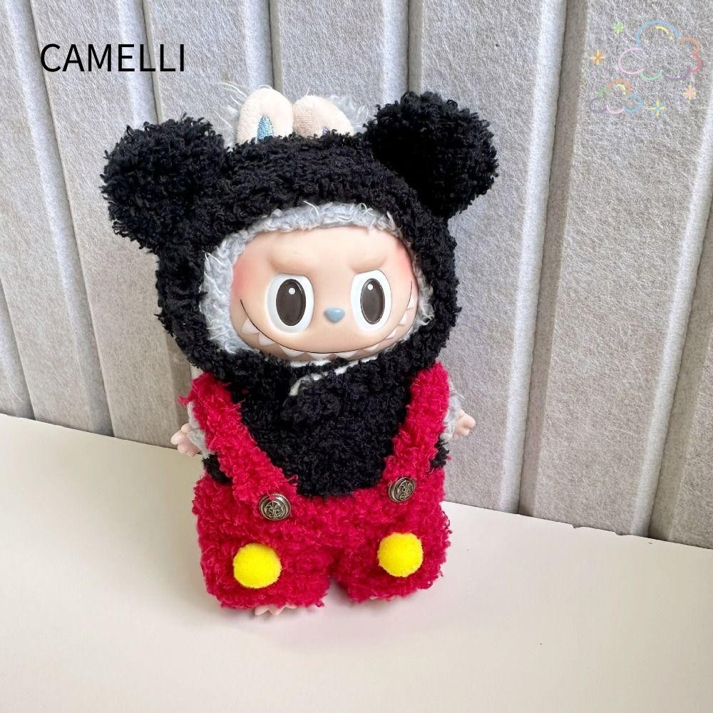 CAMELLI Labubu Doll Clothes, Mickey Cute Labubu Plush Clothing Set ...