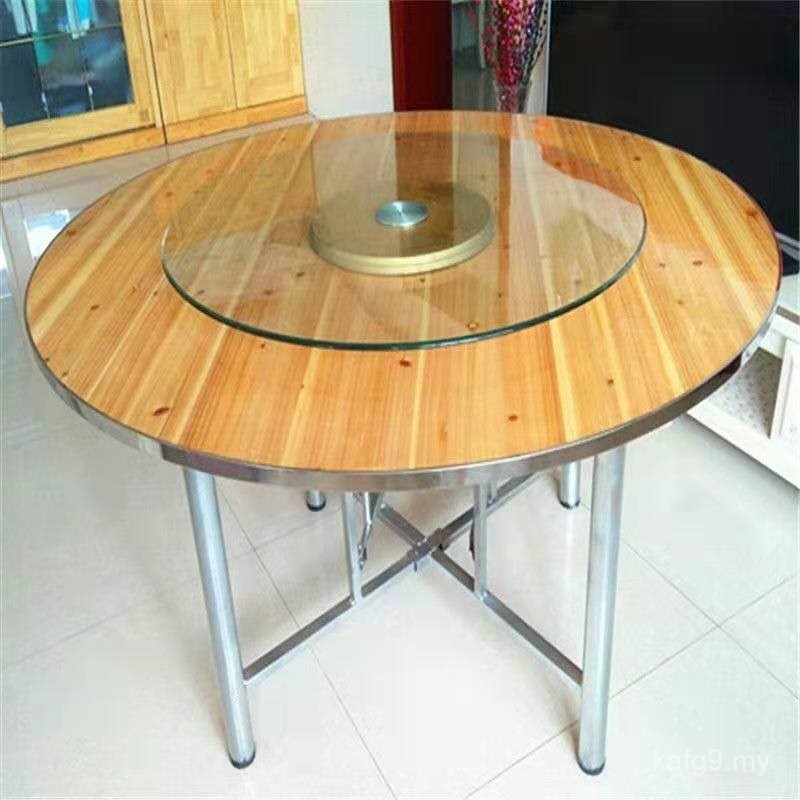 Meja makan panel meja bulat meja besar bulat meja bulat kayu solid ...