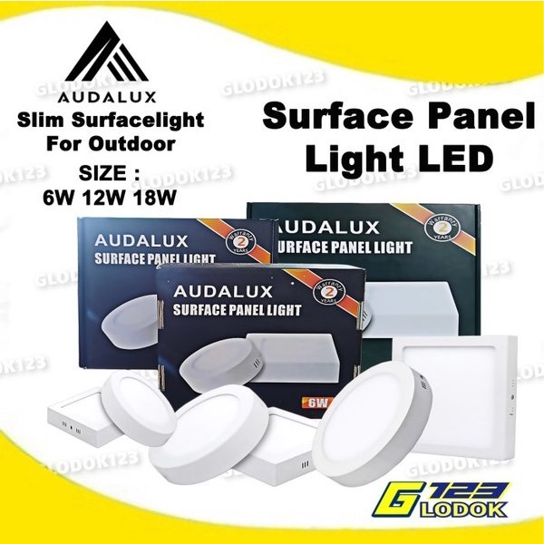 LED Panel Downlight 6W 12W 18W Surface Light Outdoor Audalux | Shopee ...