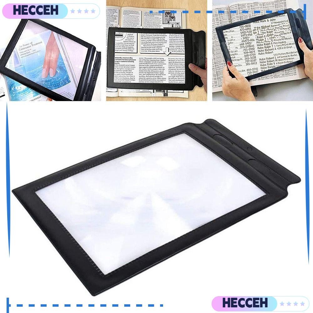 HECCEH1 A4 Lenses Magnifier Page Glass Large Sheet Newspapers Reading ...
