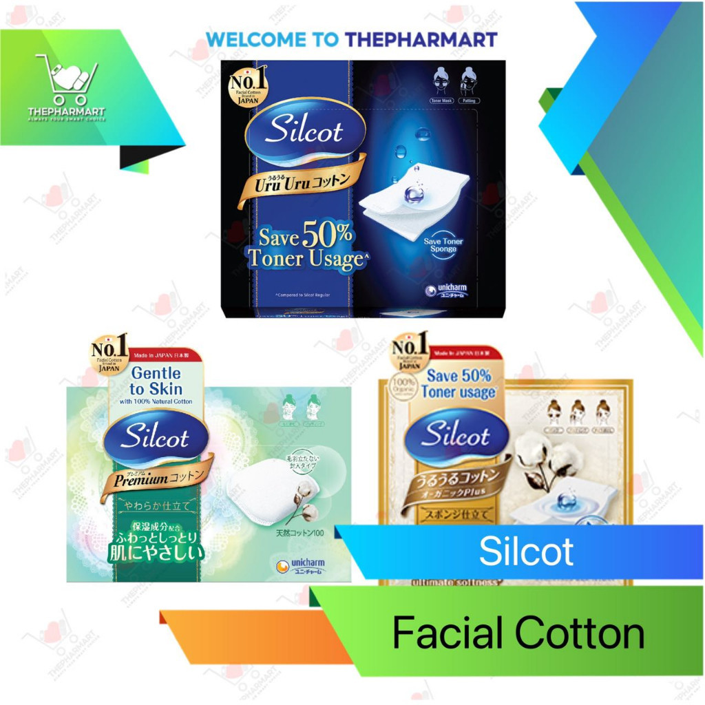 SILCOT Uru Uru Puff Pads 40's / Silcot Premium Puff 66's / Silcot Uru ...