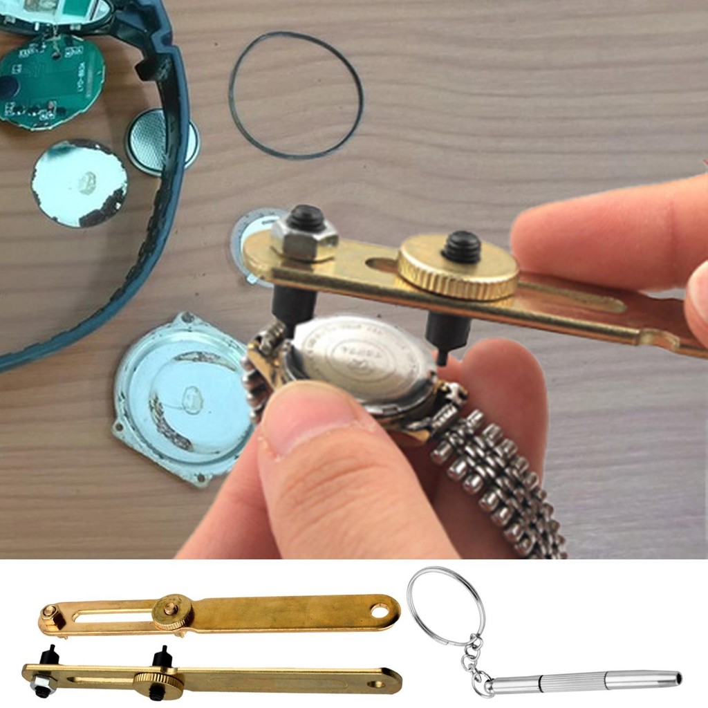 Watch Back Remover Tool Adjustable Watch Back Opener Wrench-Type Opener ...