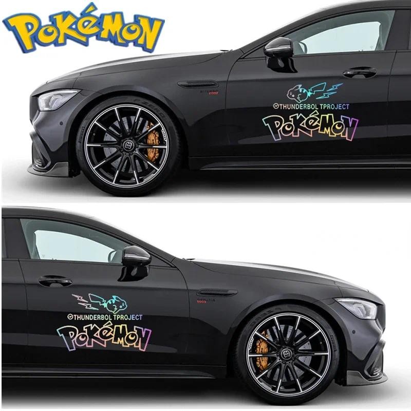 Pokemon lightning Pikachu colorful hollow car stickers Japanese ...