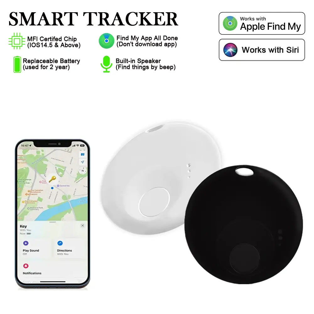 Smart GPS Tracker Mini Tag For IOS Apple Find My APP ITag Anti-Lost ...