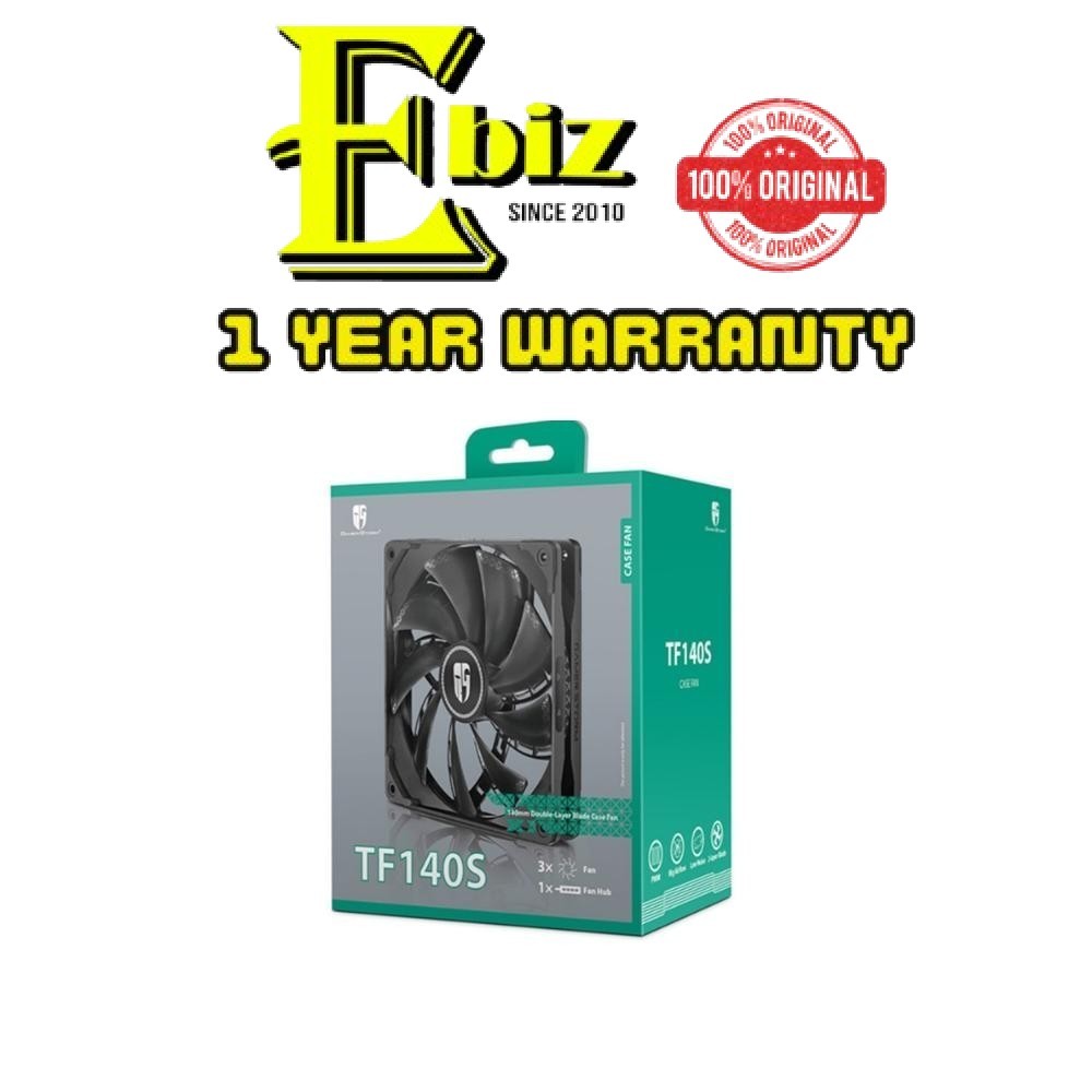 DEEPCOOL TF140S 3 IN 1 HIGH PERFORMANCE PWM 14CM FAN WITH FAN HUB ...