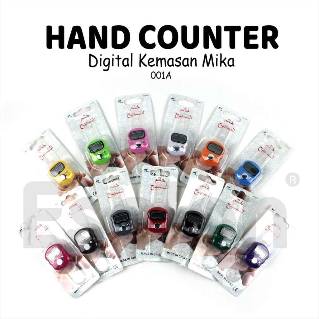 Digital Hand Counter 1011 Mika (001A) / Tasbih / Mini Hand Counter ...